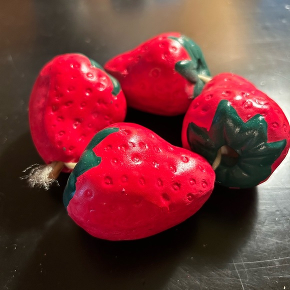 MCM | Accents | Vintage Mcm Strawberry On Rope String Farmhouse ...